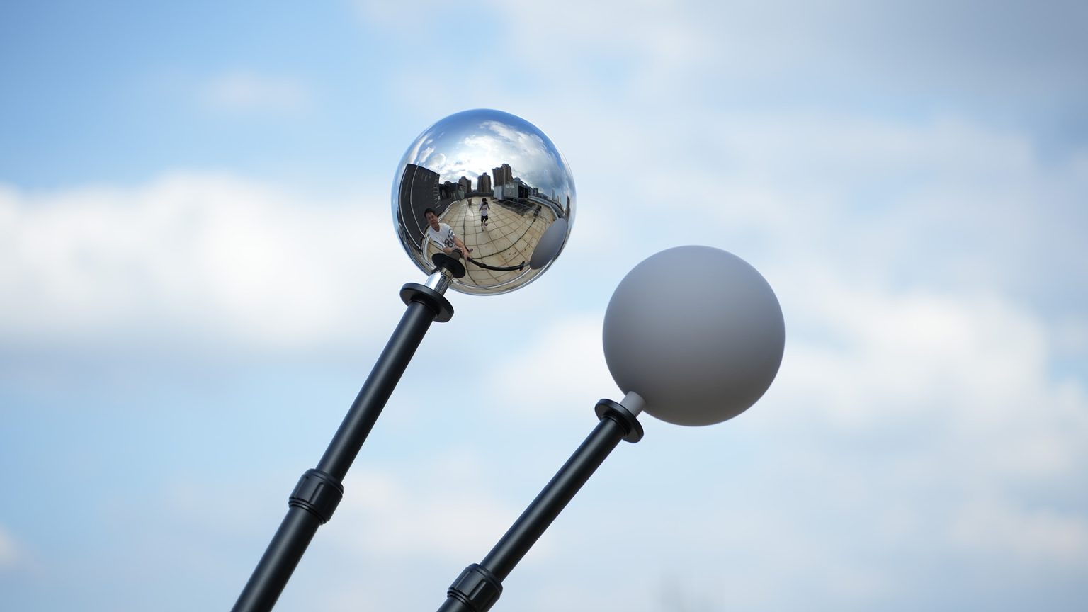 VFX chrome ball and Gray Ball use